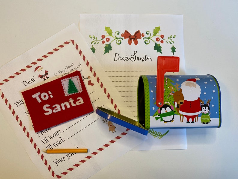 Letter Writing Kits for Children to Send Letters to Santa and - Etsy