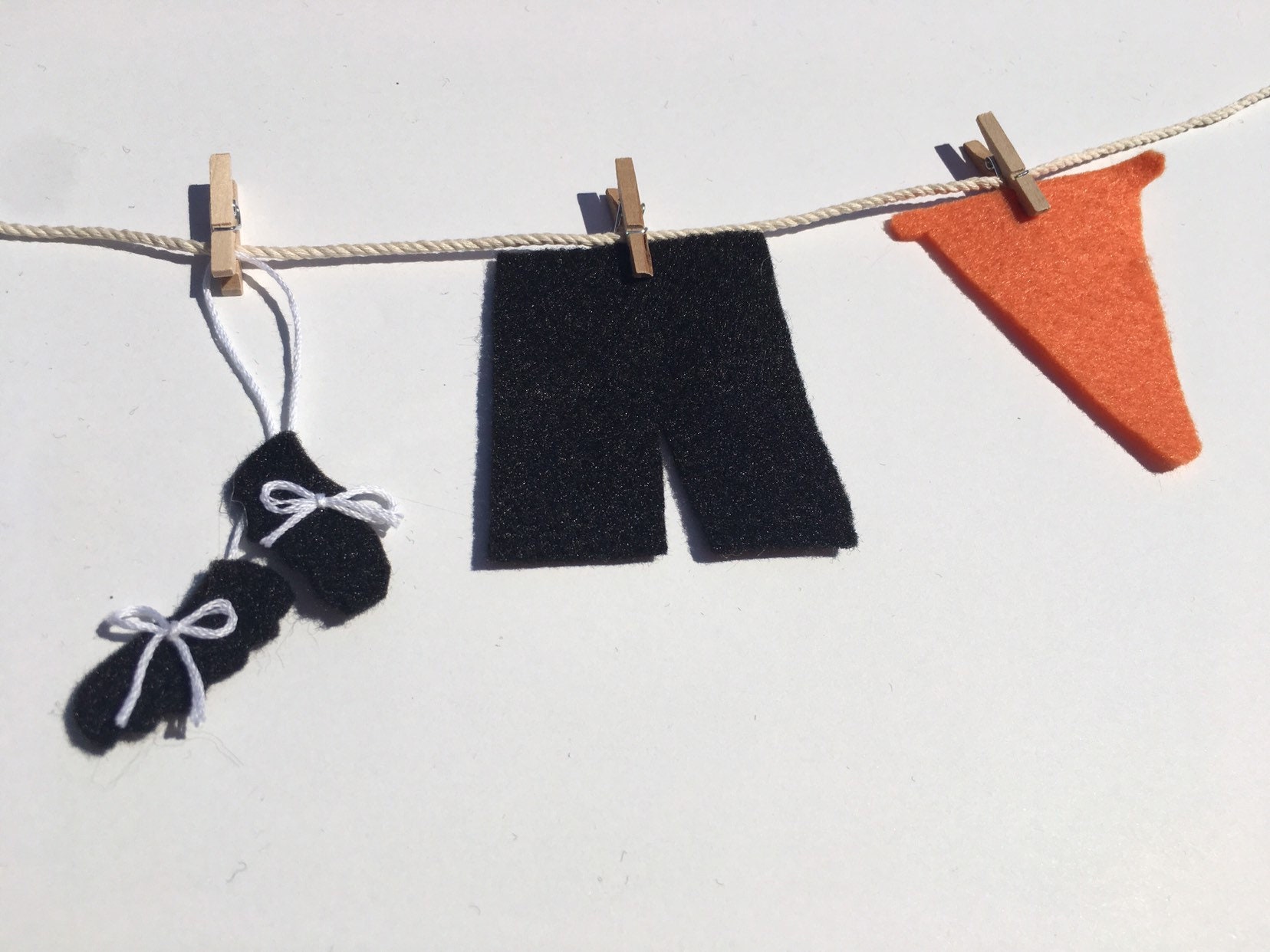 Miniature Felt Soccer Clothesline Soccer Uniform Banner | Etsy