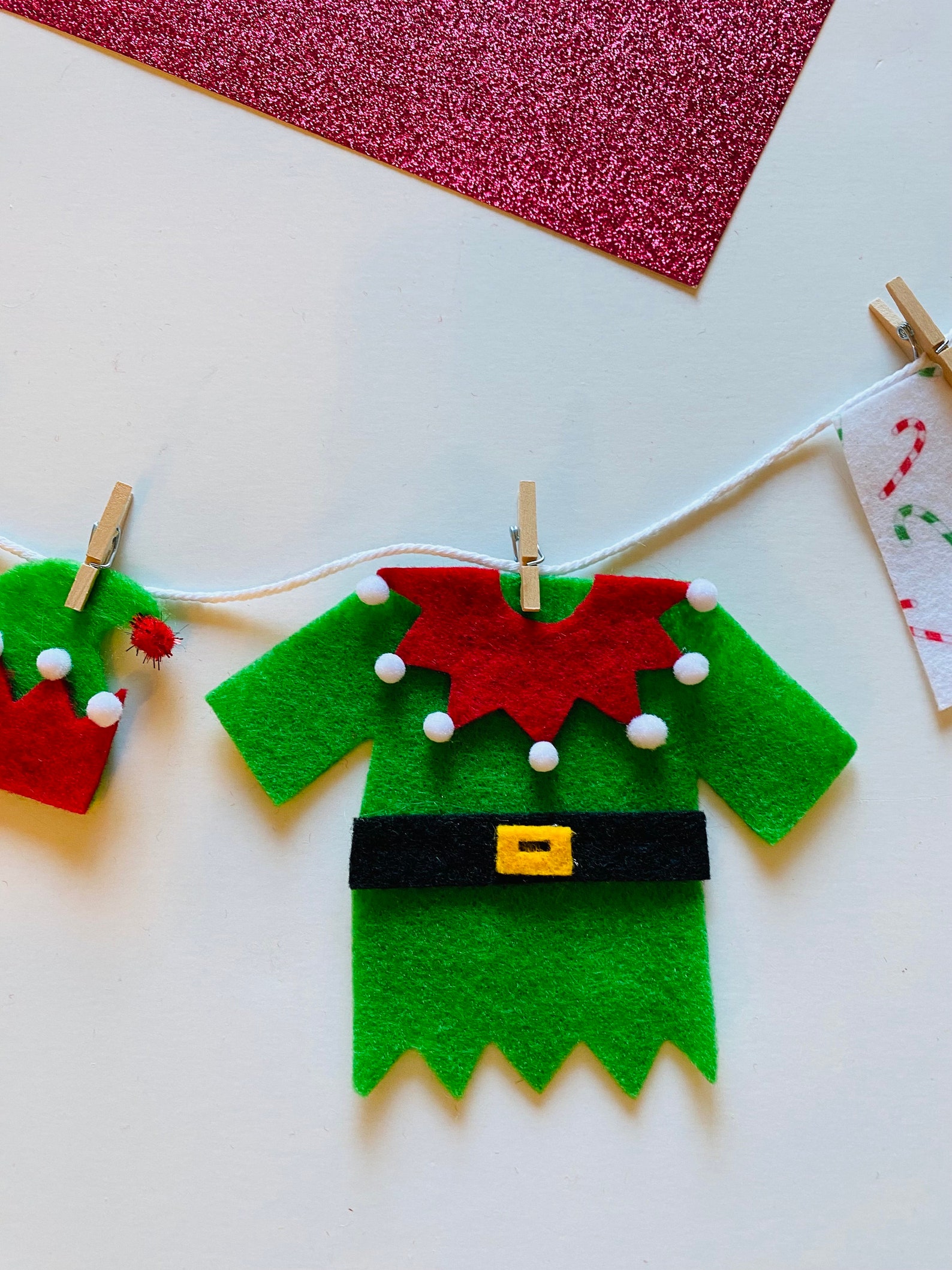Elf Laundry Clothesline Christmas Decoration - Etsy