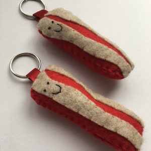 Bacon Keychain - Etsy