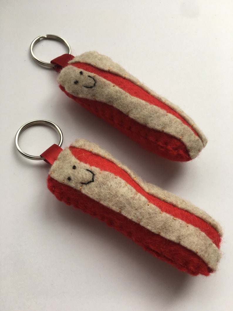 Bacon Keychain - Etsy