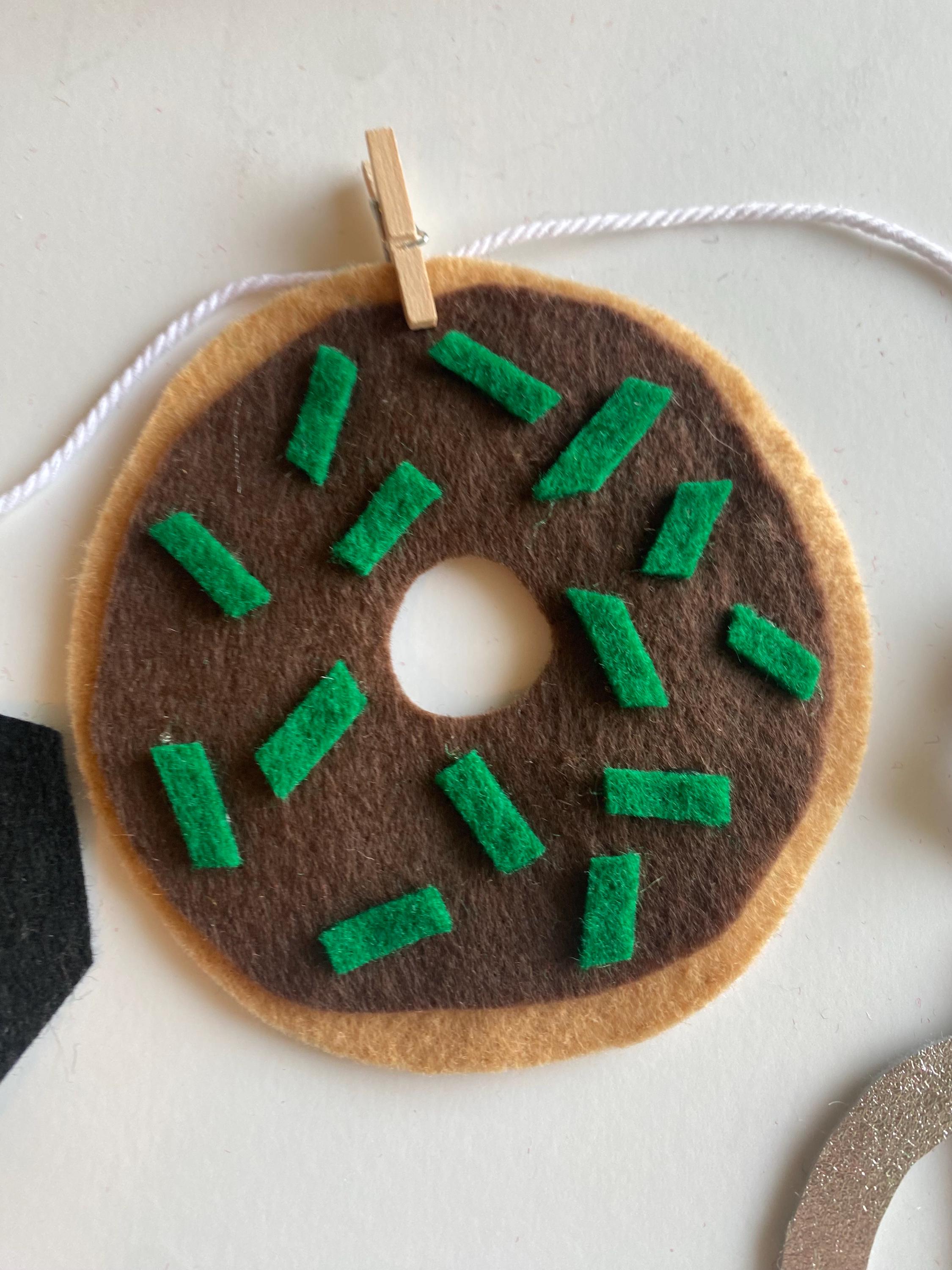 Coffee Lovers Banner, Miniature Felt Garland, Coffee Bean Bunting ...