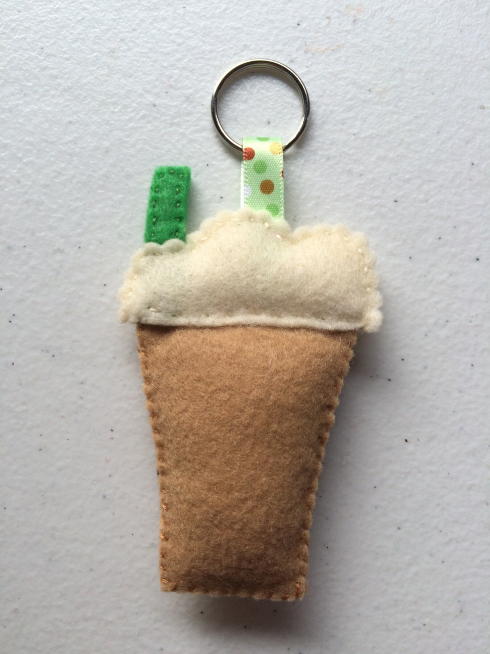 Coffee Felt Keychain - Etsy