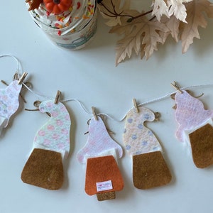 Fall Gnomes With Beards Felt Miniature Banner Garland Bunting Wall ...