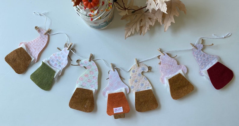 Fall Gnomes With Beards Felt Miniature Banner Garland Bunting Wall ...
