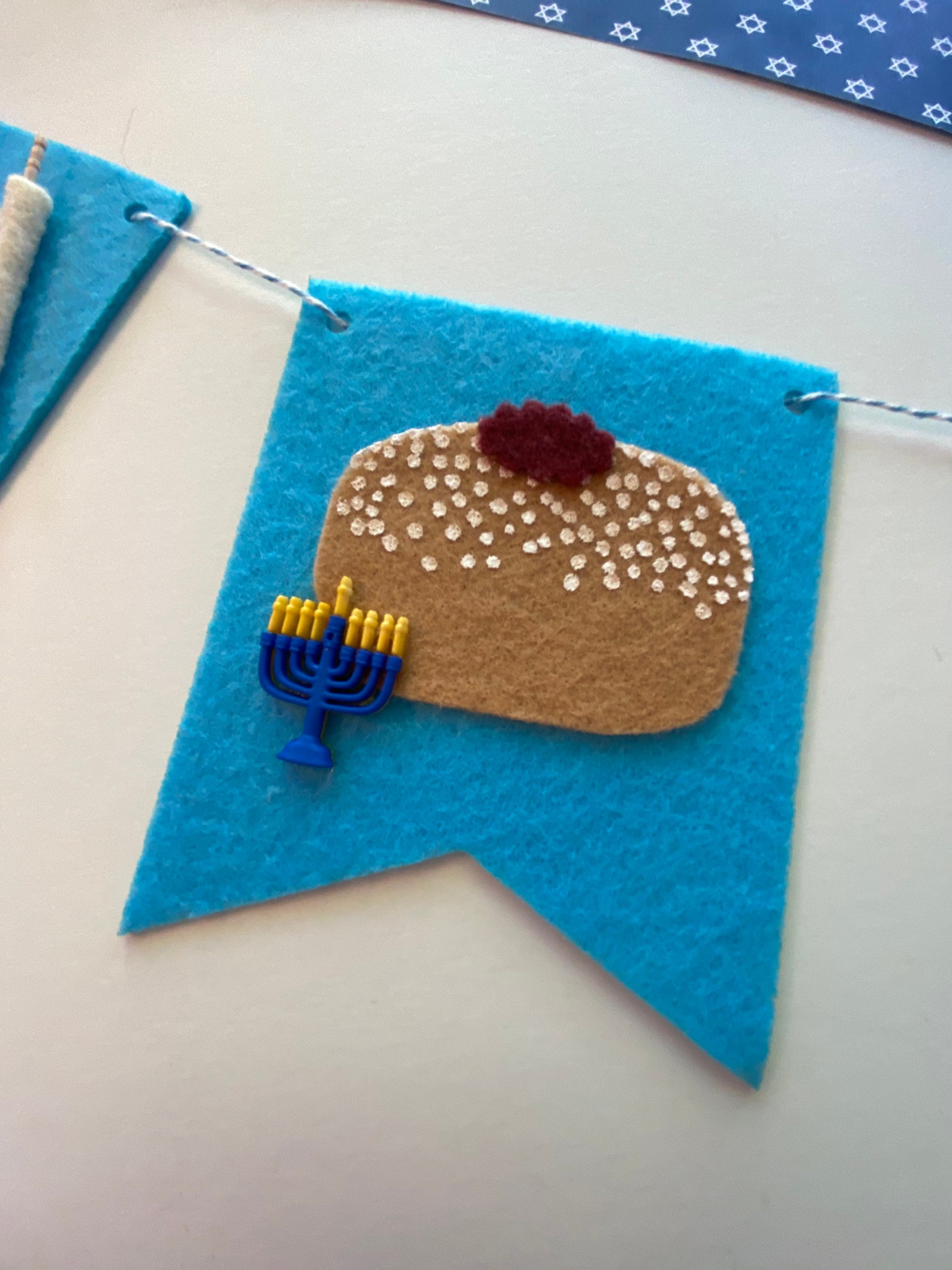 Hanukkah Felt Banner Garland Bunting Wall Hanging Decoration for ...