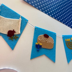 Hanukkah Felt Banner Garland Bunting Wall Hanging Decoration for ...