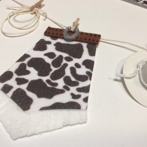 Cowboy & Cowgirl Outfit Costume Miniature Felt Clothesline Garlands for ...