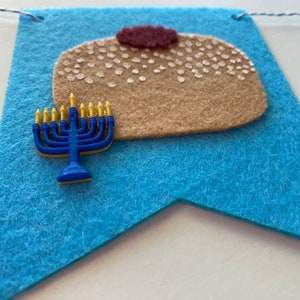 Hanukkah Felt Banner Garland Bunting Wall Hanging Decoration for ...