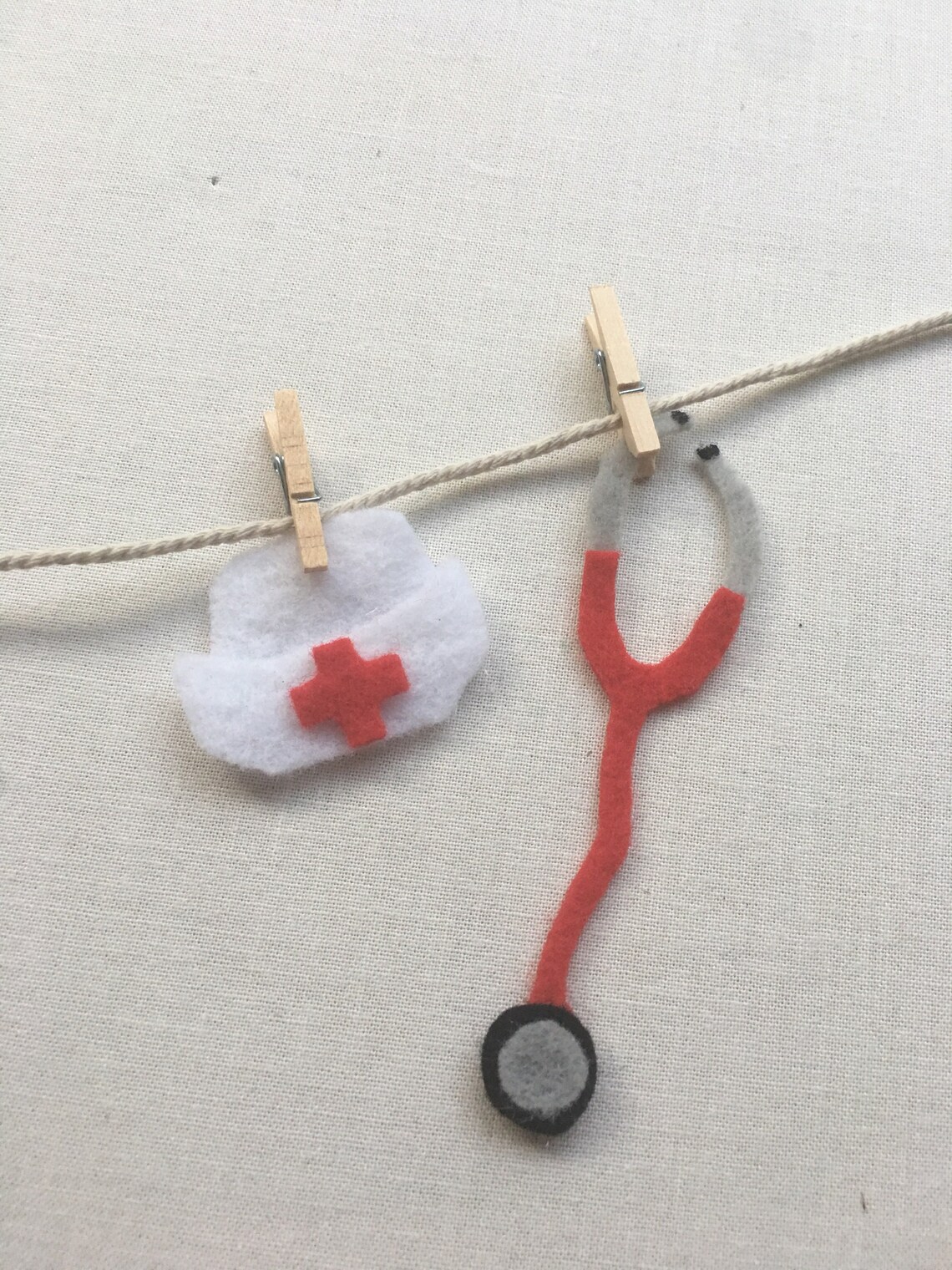 Nurse Doctor Sock Monkey Scrubs Miniature Medical Felt | Etsy