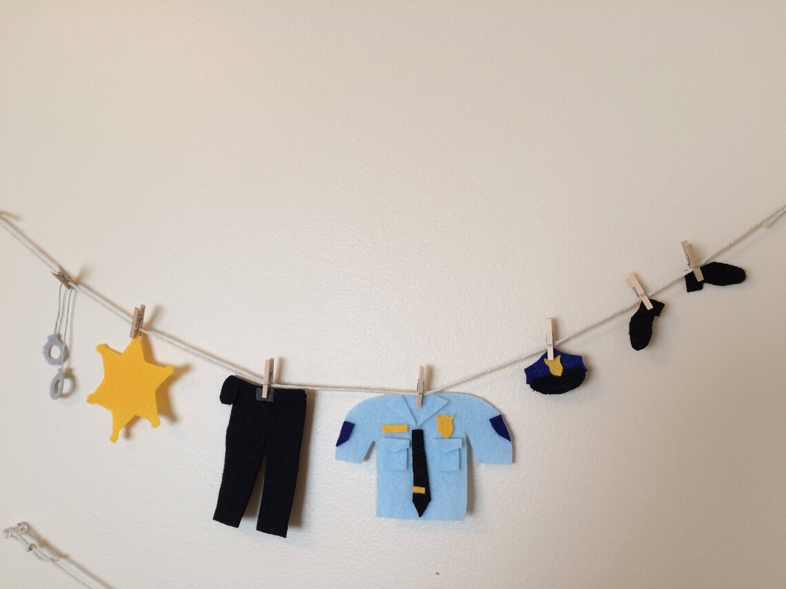 Policeman Clothesline Police Home Decor - Etsy