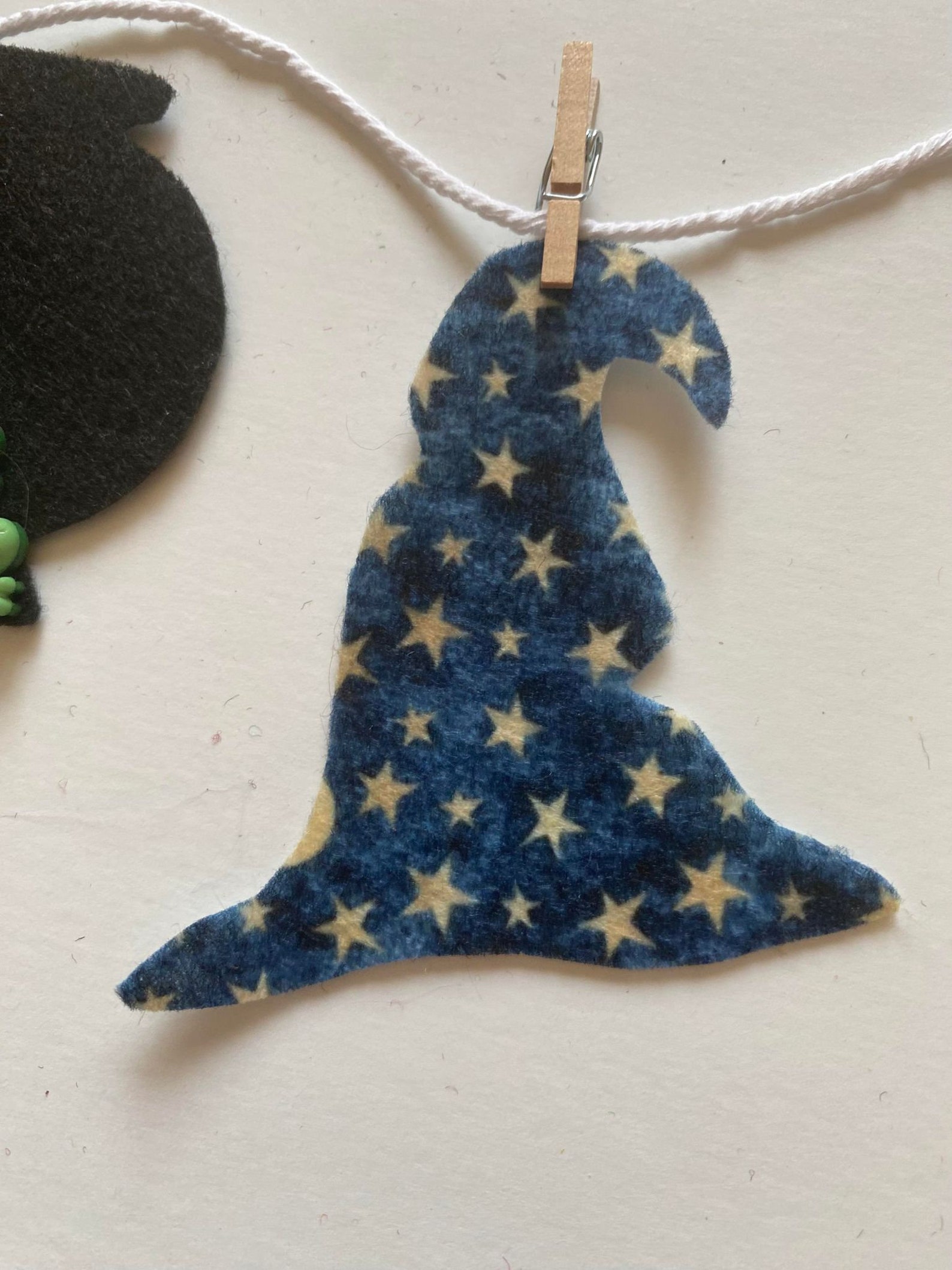 Wizard's Laundry Clothesline, Miniature Felt Banner, Warlock Bunting ...