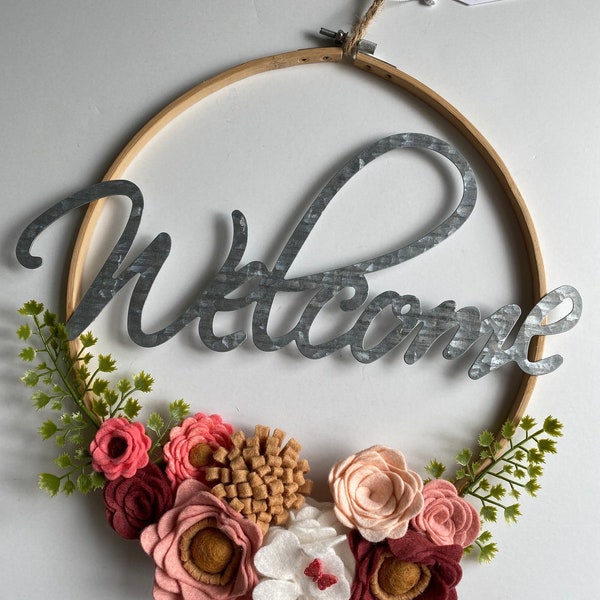 Welcome Sign Hoop - Etsy
