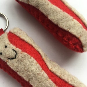 Bacon Keychain - Etsy