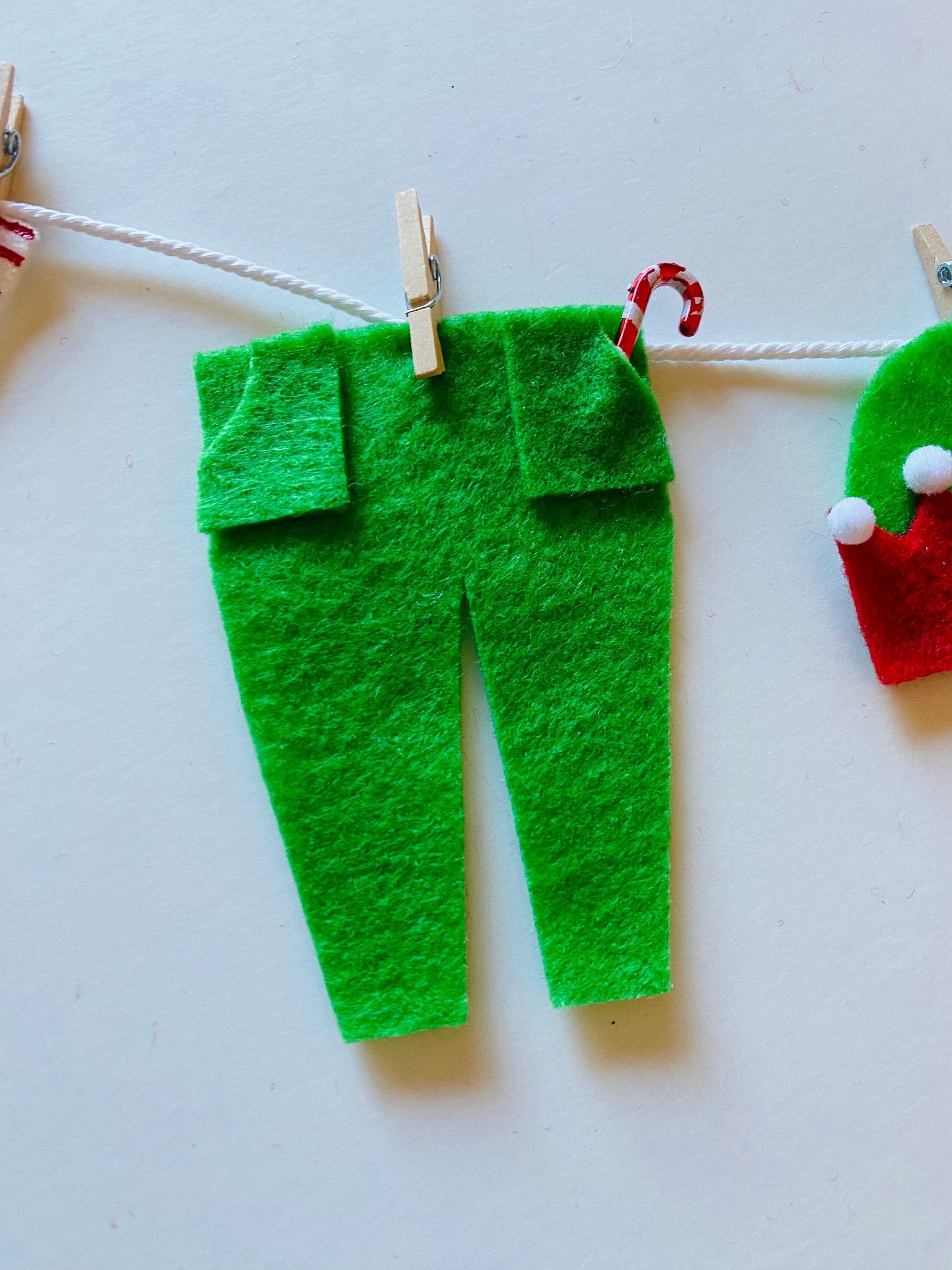 Elf Laundry Clothesline Christmas Decoration - Etsy