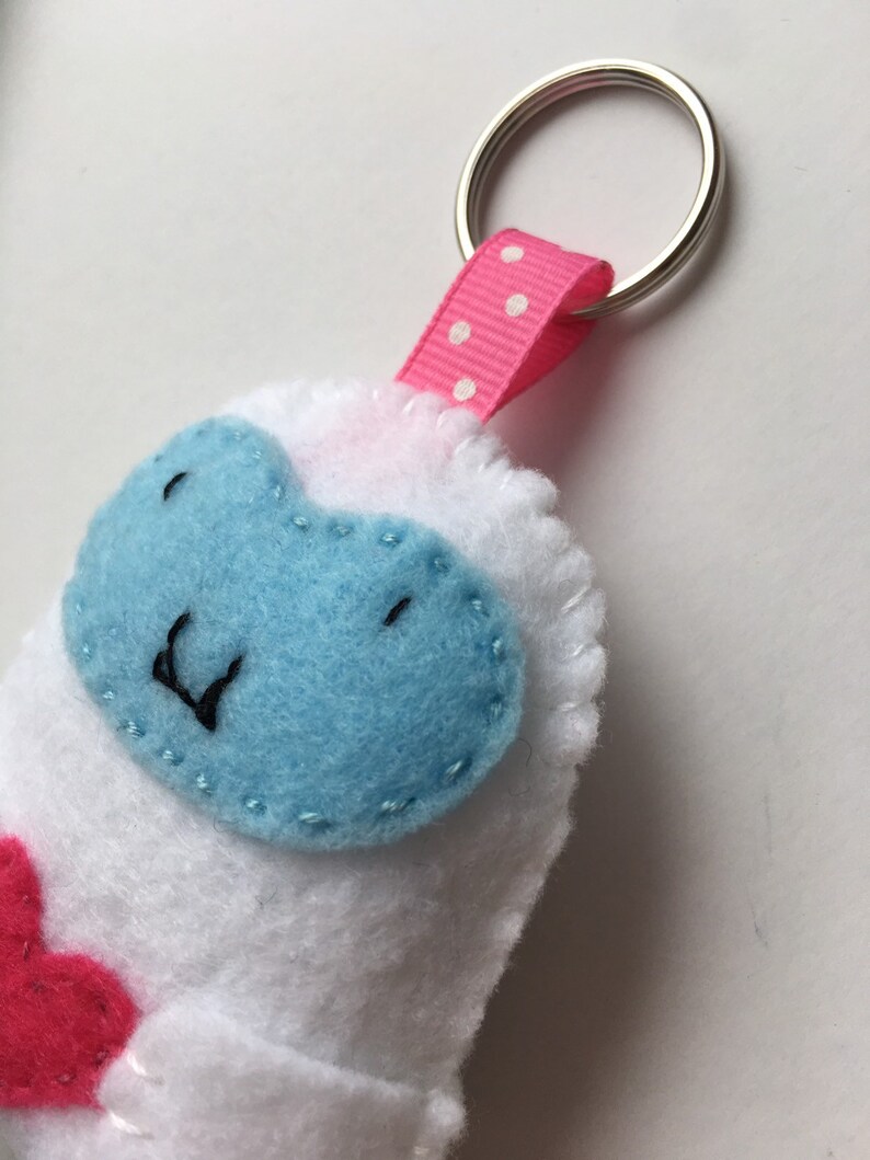 Felt Valentines Day Keychains Sloth Keychain Penguin - Etsy