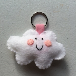 Cloud Felt Keychain - Etsy