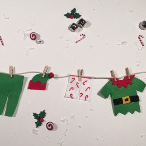 Elf Laundry Clothesline Christmas Decoration - Etsy