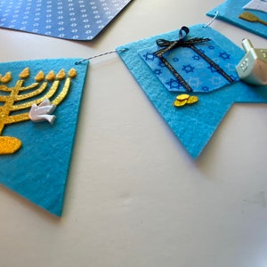 Hanukkah Felt Banner Garland Bunting Wall Hanging Decoration for ...