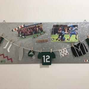 Miniature Felt Football Player's Clothesline Football Banner Garland ...