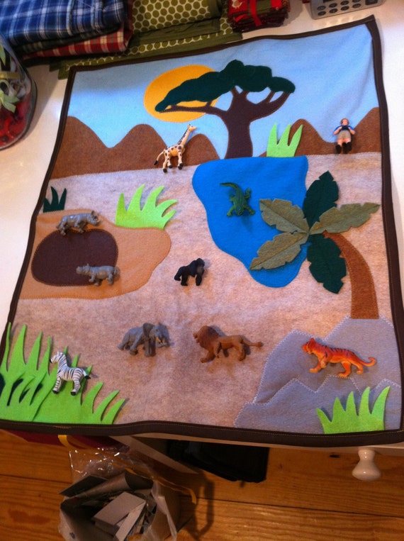 Felt Safari Playmat: A Roll-up Safari Animal Themed Playmat - Etsy Felt Safari Playmat: A Roll-up Safari Animal Themed Playmat - Etsy