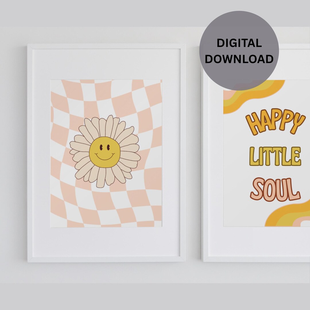 Happy Little Soul Wall Art Set - Etsy