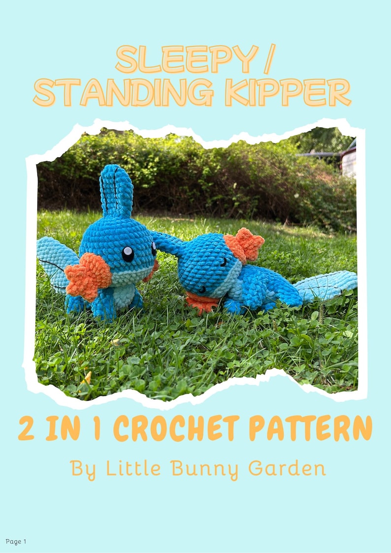 Sleepy/standing Kipper Crochet Pattern | 2-in-1 Amigurumi Inspired by ...