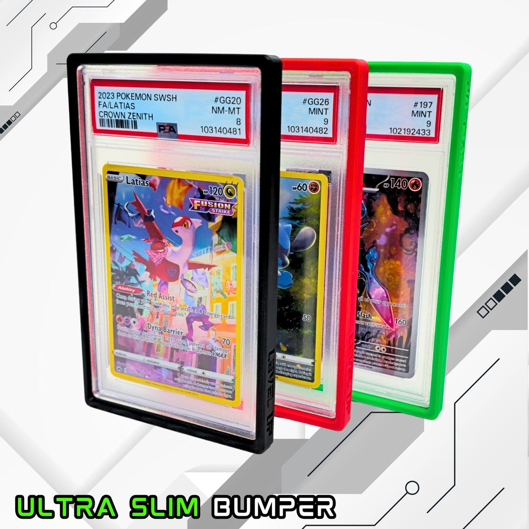 CGC Ultra Slim Bumpers for Graded Cards - Etsy