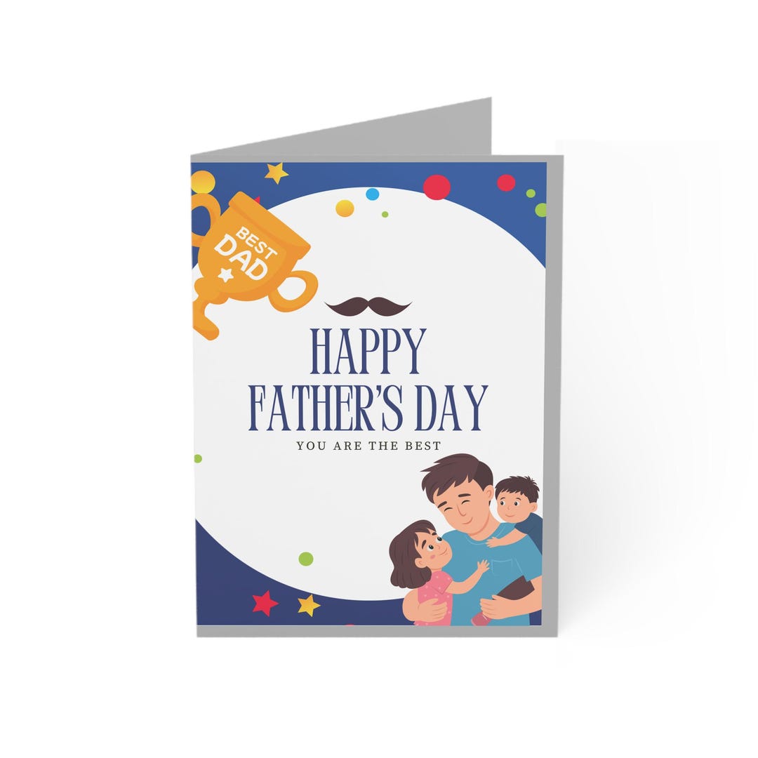 Father's Day Card Set, Vibrant Celebration Cards - Etsy