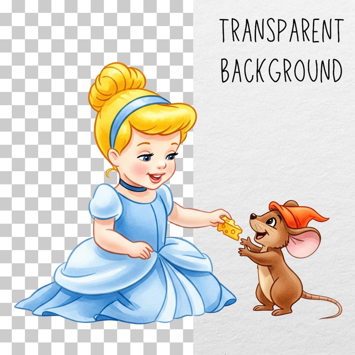 Cute Baby Cinderella Clipart, Glass Slipper, Lady Tremaine, Gus, Castle ...
