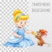 Cute Baby Cinderella Clipart, Glass Slipper, Lady Tremaine, Gus, Castle ...