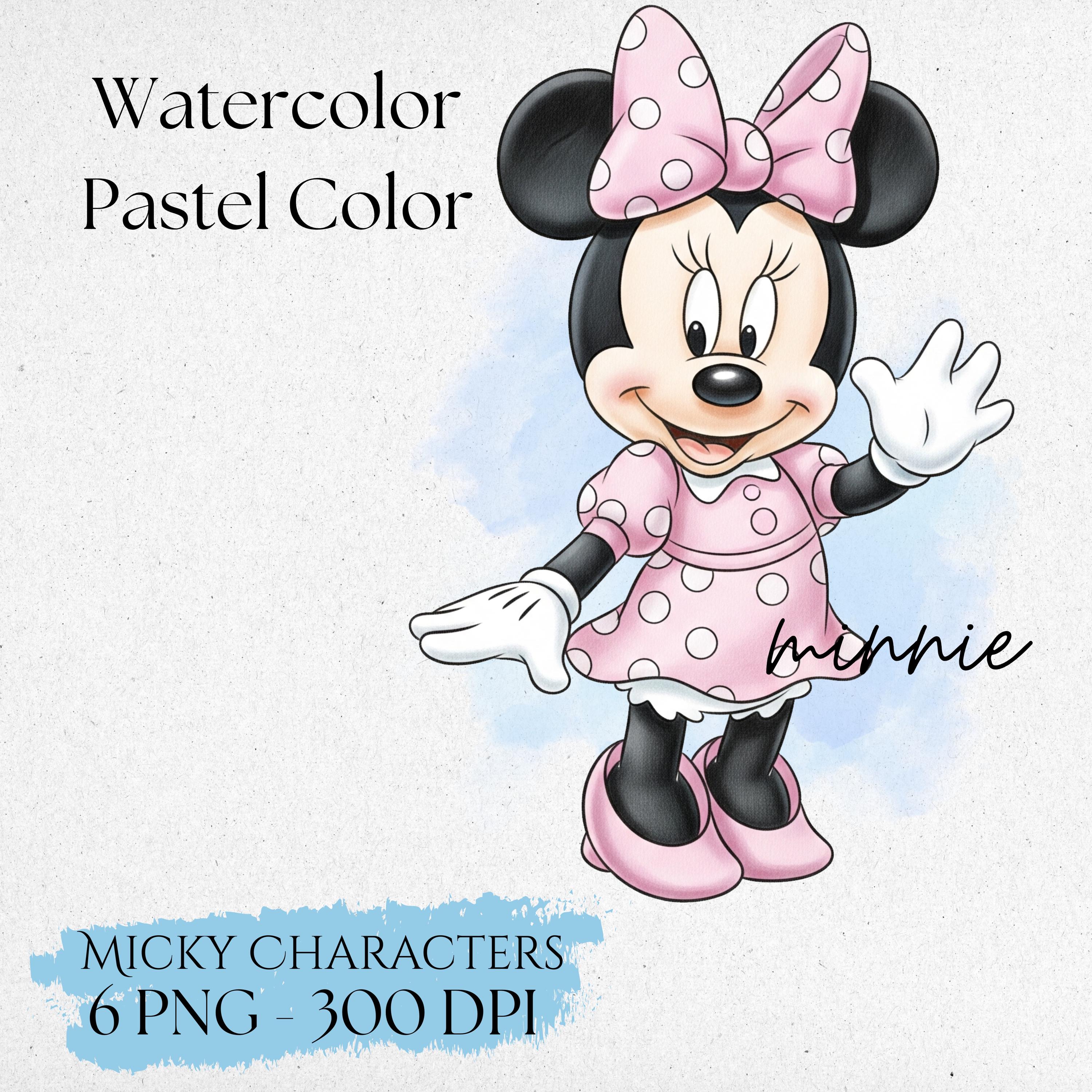 Imágenes prediseñadas de Mickey Mouse, Mickey acuarela, imágenes ...