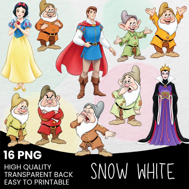 Snow White and the Seven Dwarfs Clipart, Evil Queen PNG, Fairytale ...