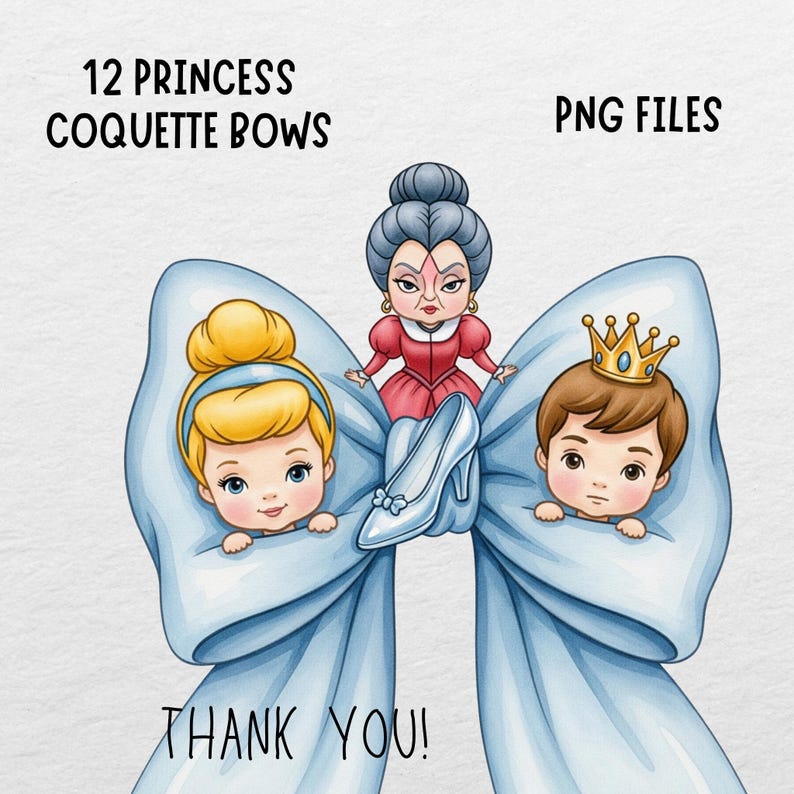 Princess Coquette Bow PNG Clipart, Cute Princess Bows, Coquette Cartoon ...