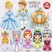 Cute Baby Cinderella Clipart, Glass Slipper, Lady Tremaine, Gus, Castle ...