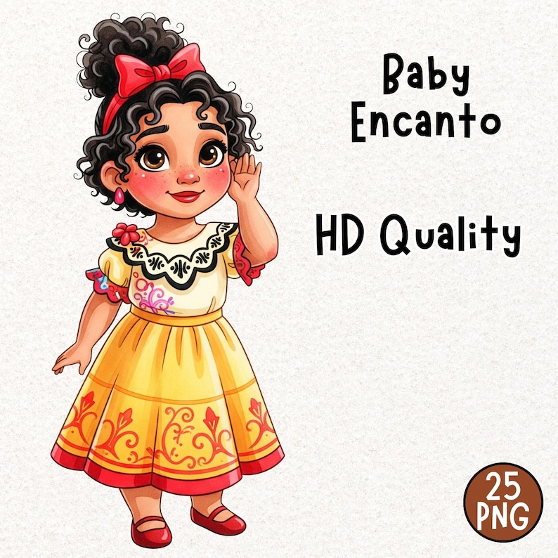 Baby Encanto Clipart PNG, Cute Encanto PNG, Encanto Birthday Clipart ...