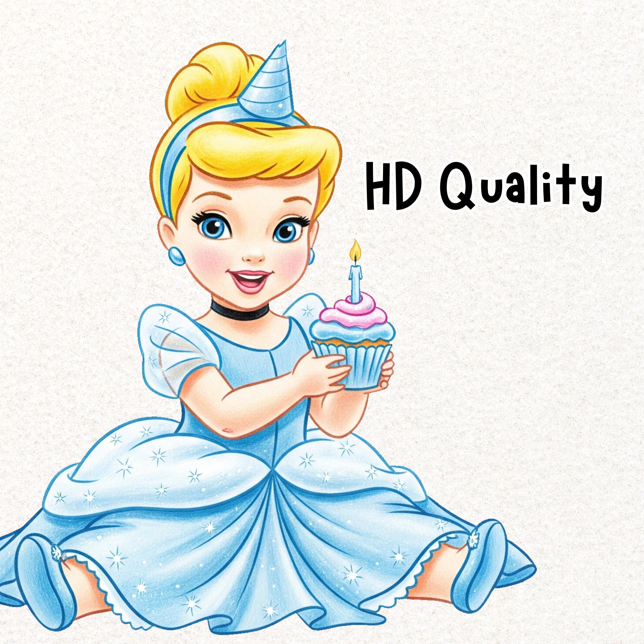 All Baby Princess Watercolor Clipart, Cute Cartoon, Cute Little ...