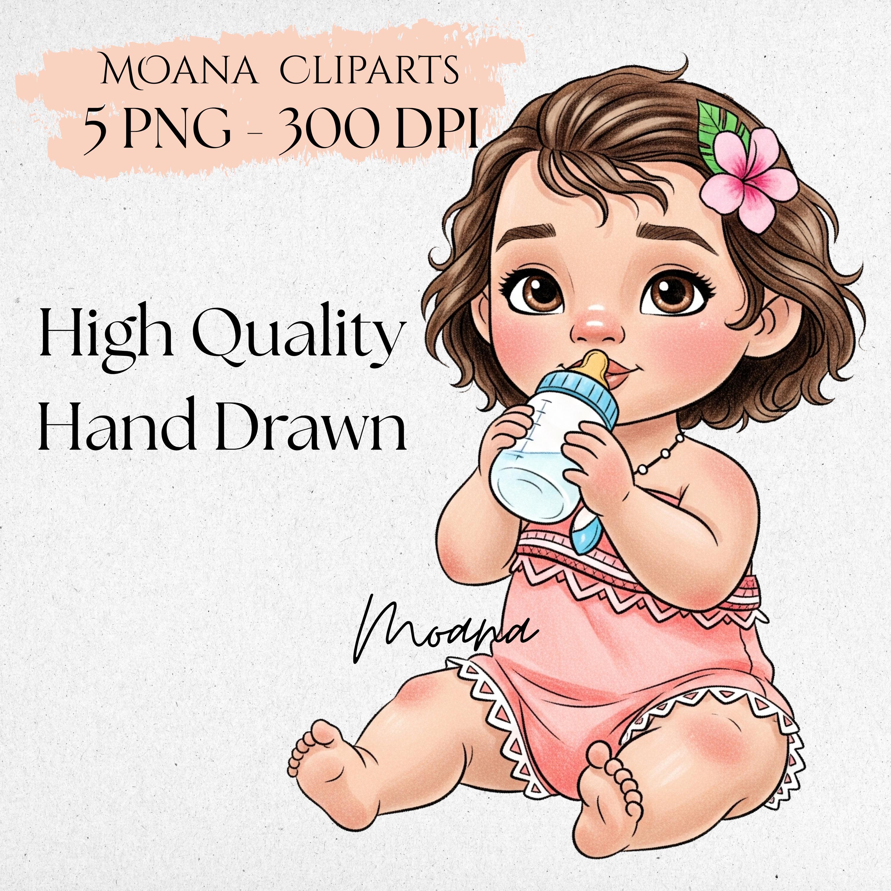 Cute Baby Moana Clipart, Moana Birthday, Baby Princess, Cute Princess ...
