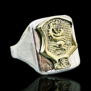 Kenpo Karate Brass & Sterling Silver 925 Ring - Etsy