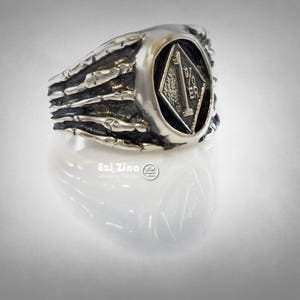 1%er Sterling Silver BIKER OUTLAW Ring - Etsy