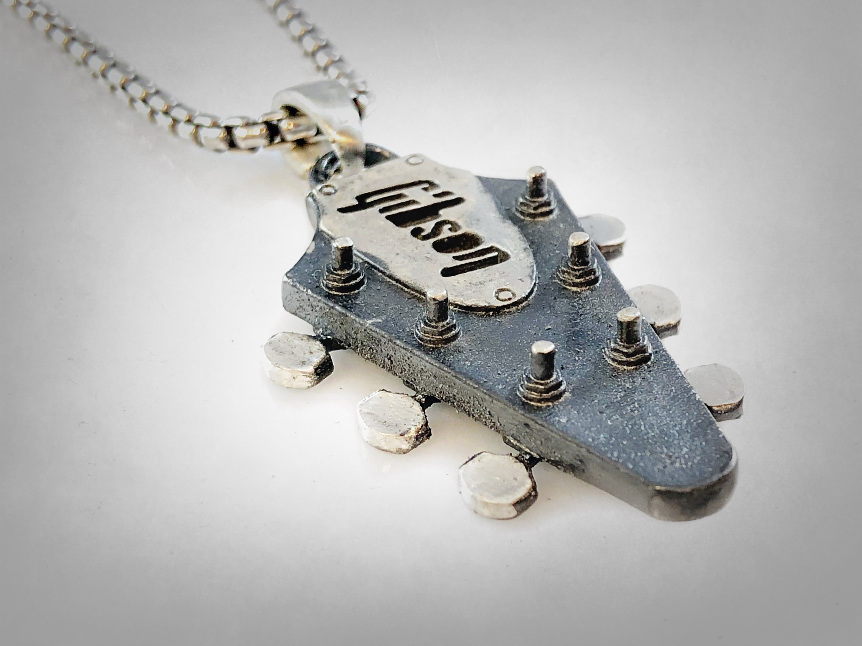 Gibson Flying V Design Inlay Headstock Handmade Pendant Solid - Etsy Israel