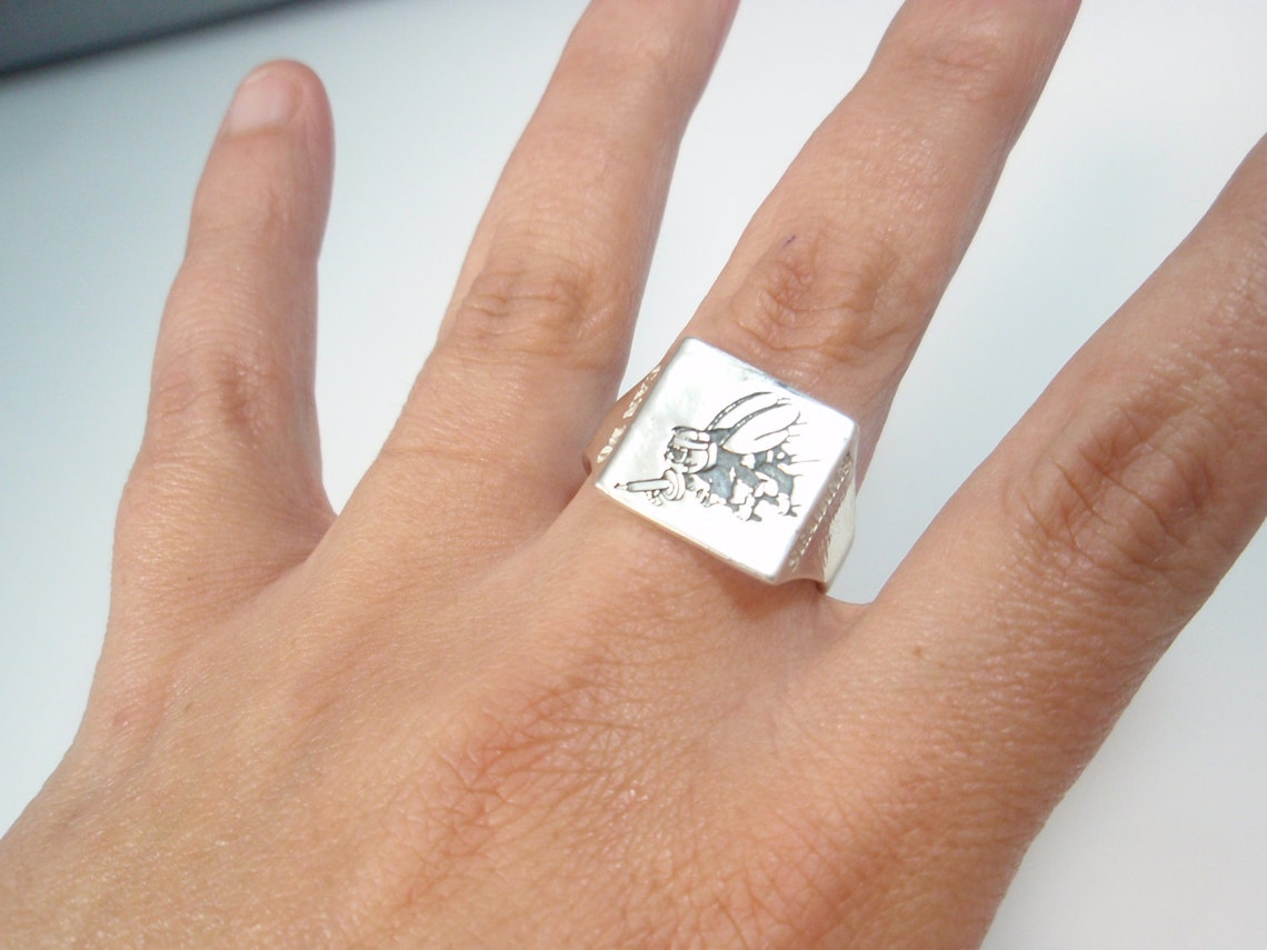 Navy Seabees Can Do Construction on the Ring Battalion USN | Etsy