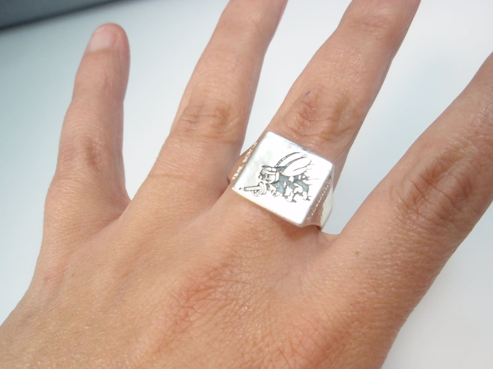 Navy Seabees Can Do Construction on the Ring Battalion USN | Etsy