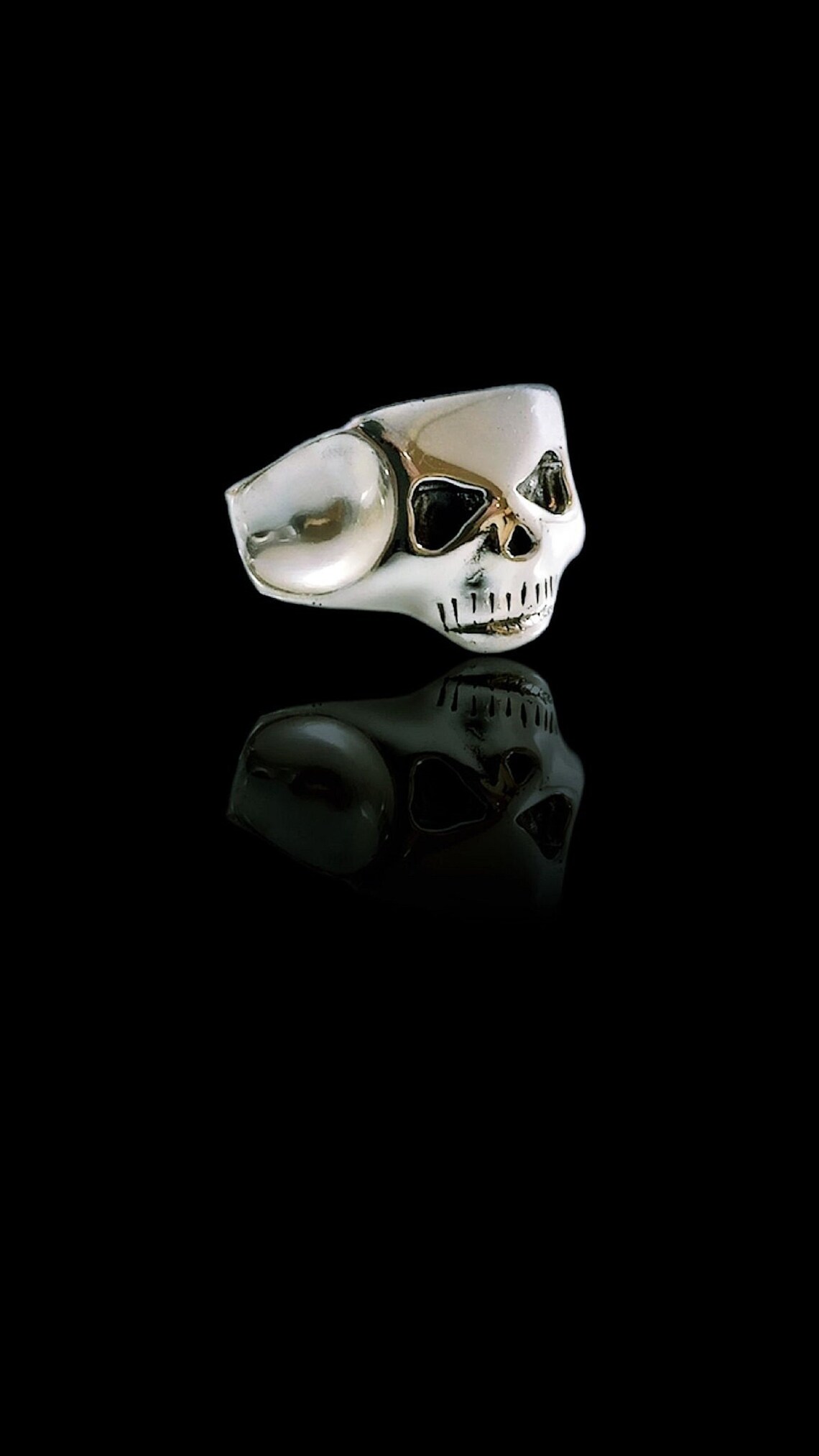 Johnny Depp SKULL RING Exact Jack Sparrow Solid Sterling - Etsy