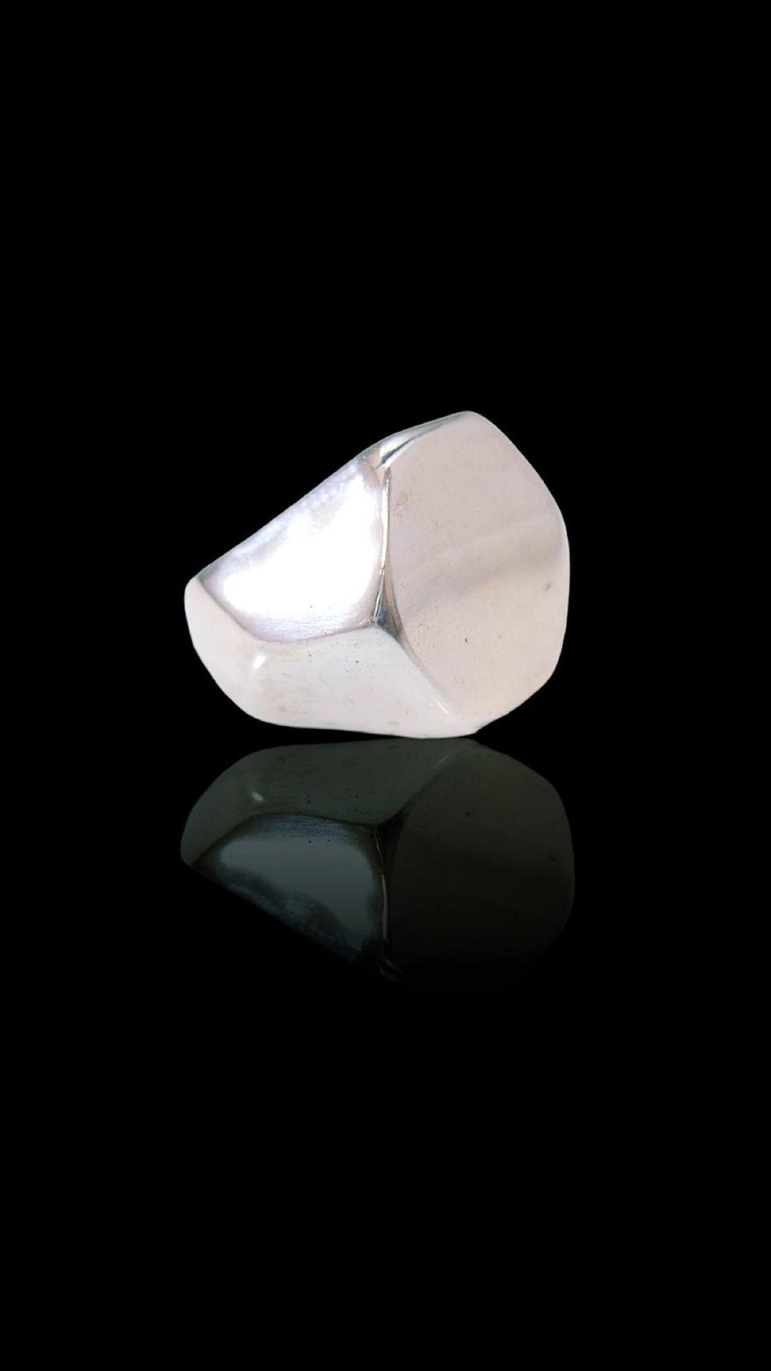 Rider Motorcycle Engine Screw Geometric Signet Ring Sterling Silver 925 ...