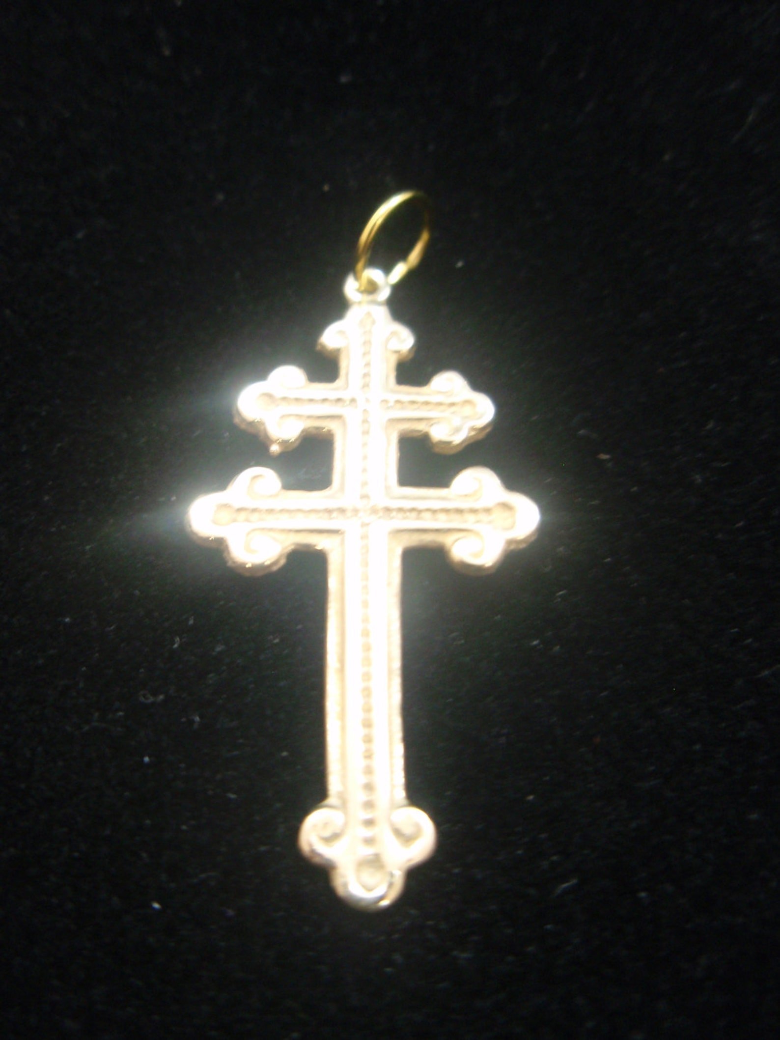 Cross of Lorraine Magnum Pi Team Pendant 14k Yellow Gold Ezi - Etsy