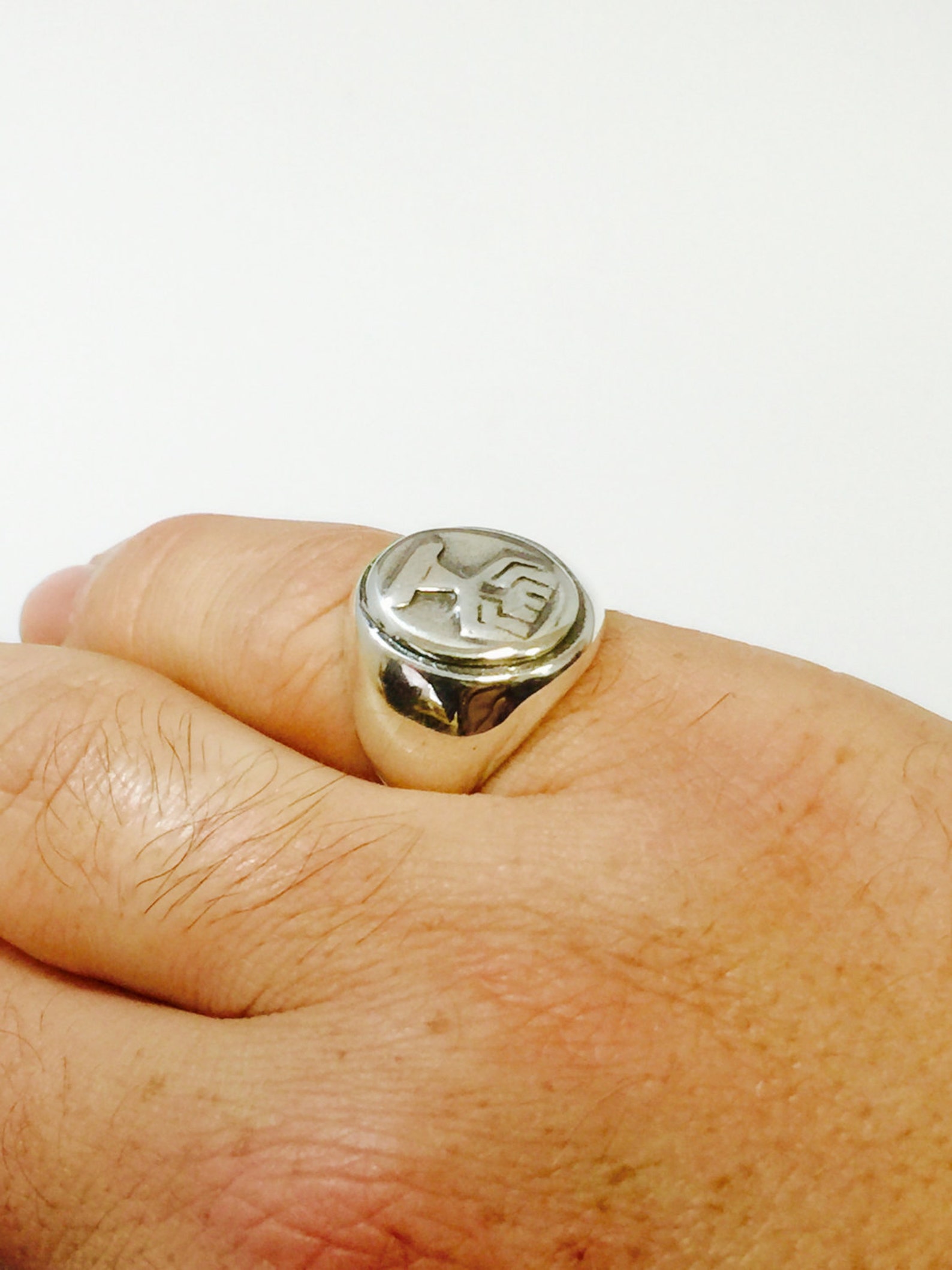 Israel Menorah Temple Sterling Silver 925 Signet Ring - Etsy