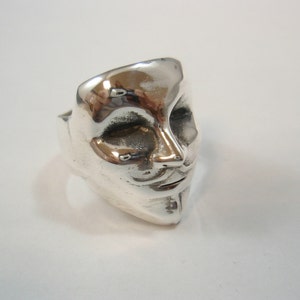 Guy Fawkes Occupy Anonymous Mask Ring Sterling Silver Original Ezi Zino ...