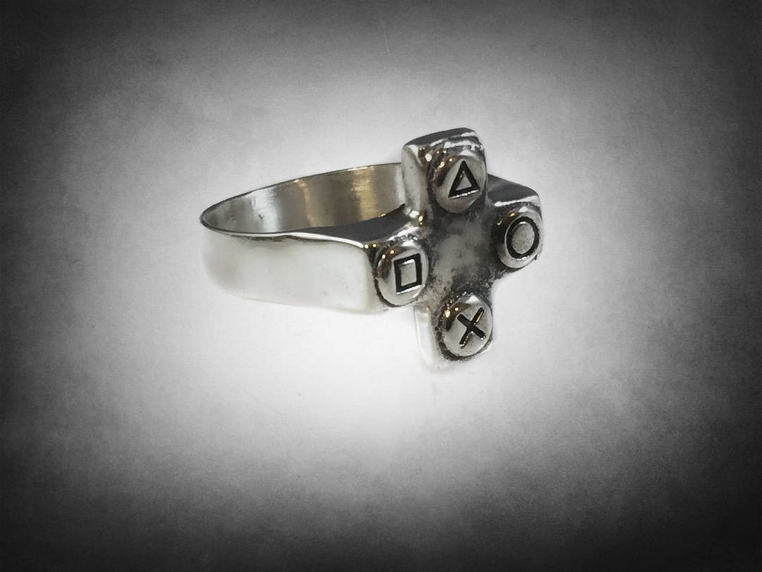 Sony Playstation 4 Sony Controller Silver Sterling 925 Ring - Etsy