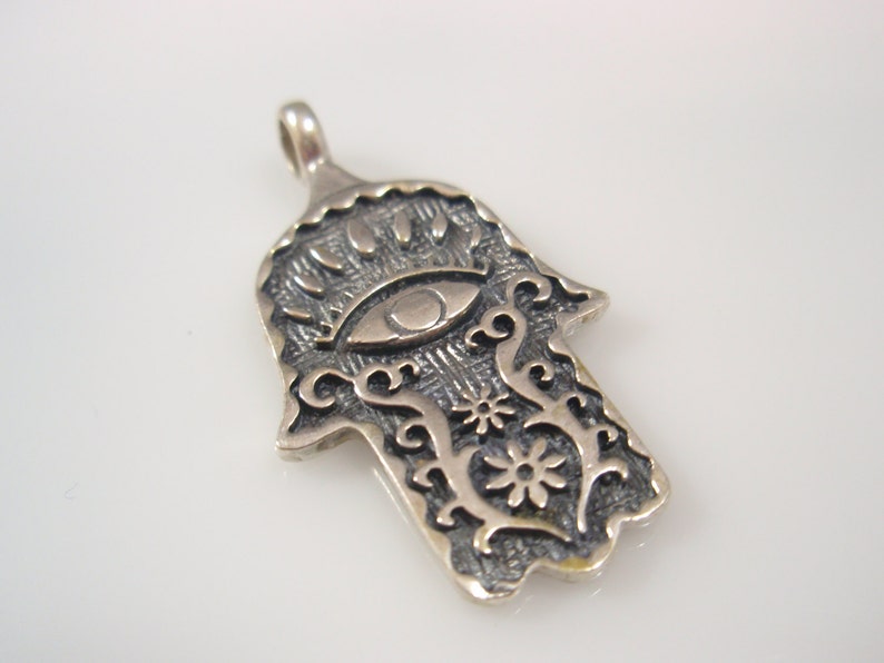 Handmade Hamsa Pendant Sterling Silver 925 Decorated With - Etsy